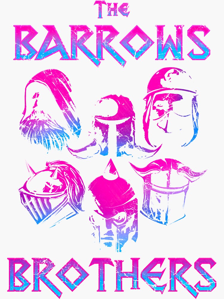 "The Barrows Brothers Metal Band! " Sticker for Sale by ChapterCatchers ...