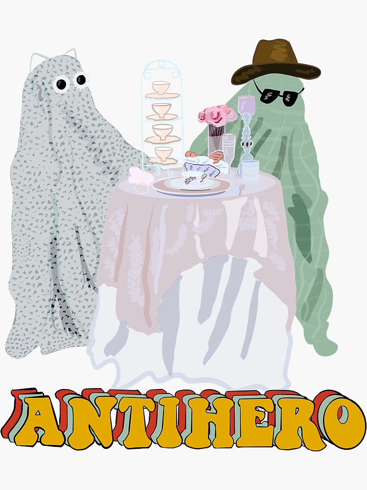 "Antihero Ghosts Taylor Swift" Sticker for Sale by WhimsyZinnias ...