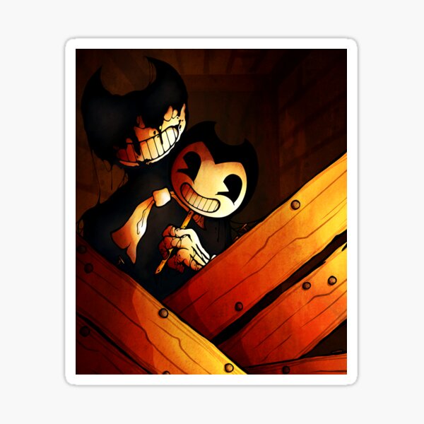 "bendy and the ink machine" Sticker for Sale by lovemyronaa | Redbubble