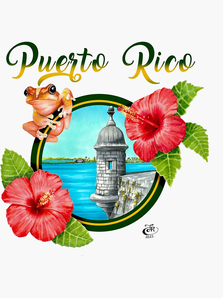 "Puerto Rico" Sticker for Sale by Jessicas-Corner | Redbubble