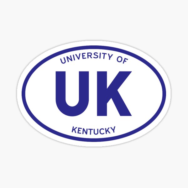 "University of Kentucky " Sticker for Sale by missavaw | Redbubble