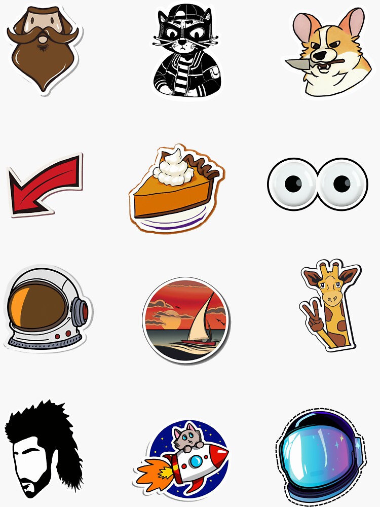 "Most Random Stickers Pack #1 (of 2)" Sticker for Sale by JandyDesign ...