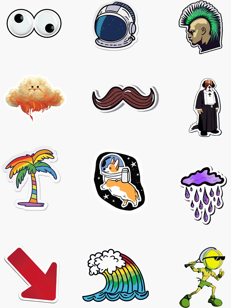 "Most Random Stickers Pack #2 (of 2)" Sticker for Sale by JandyDesign ...