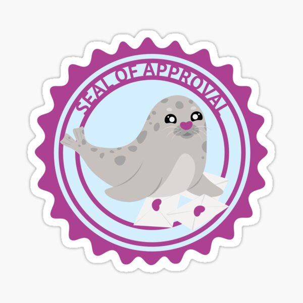"Seal of Approval" Sticker for Sale by tia-theo-design | Redbubble