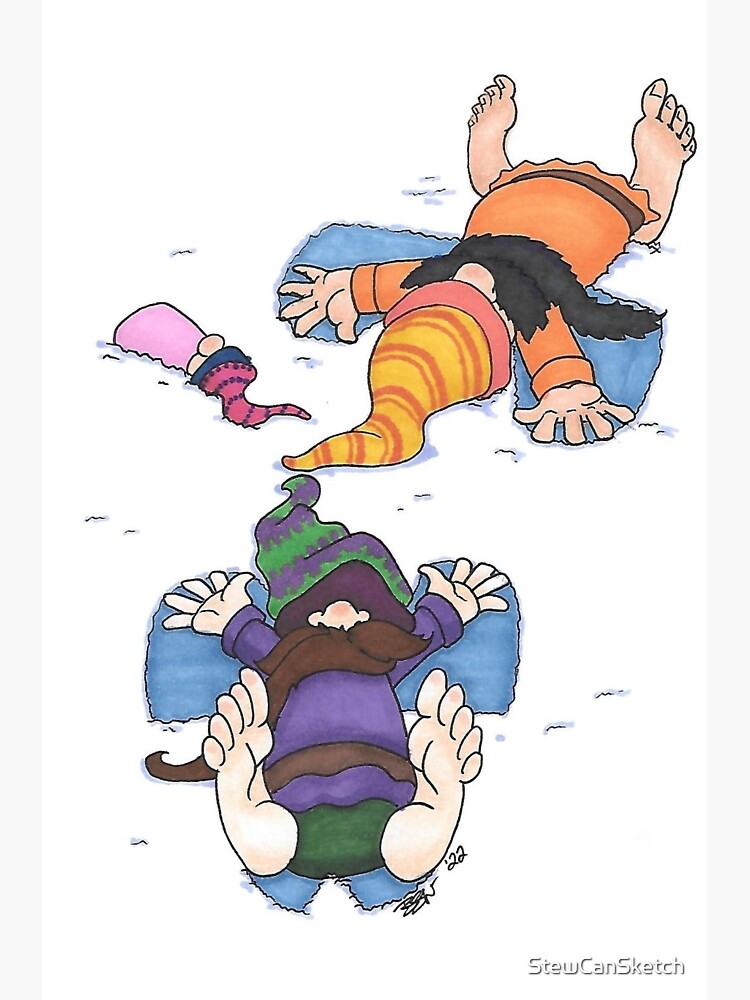 "Snow Angel Hobb Nobbs 25 Days of Hobb Nobbs 2022" Sticker for Sale by ...