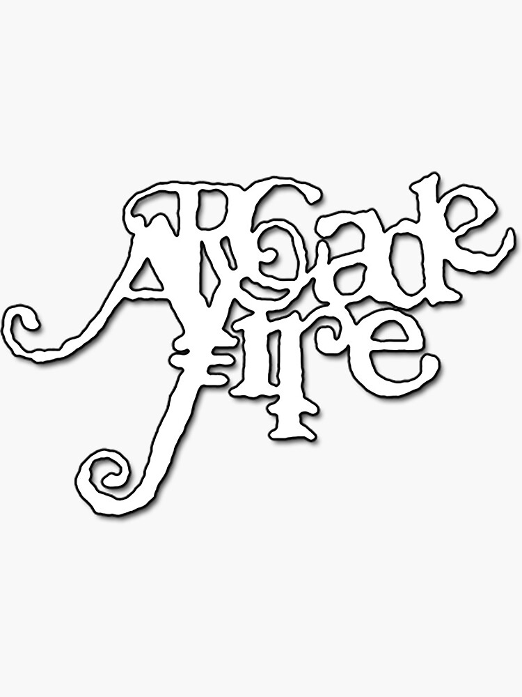 "Arcade Fire Logo" Sticker for Sale by mortandang | Redbubble