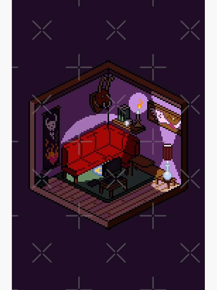 "Marceline Living Room Pixel Art | Adventure Time Fan Art" Metal Print ...