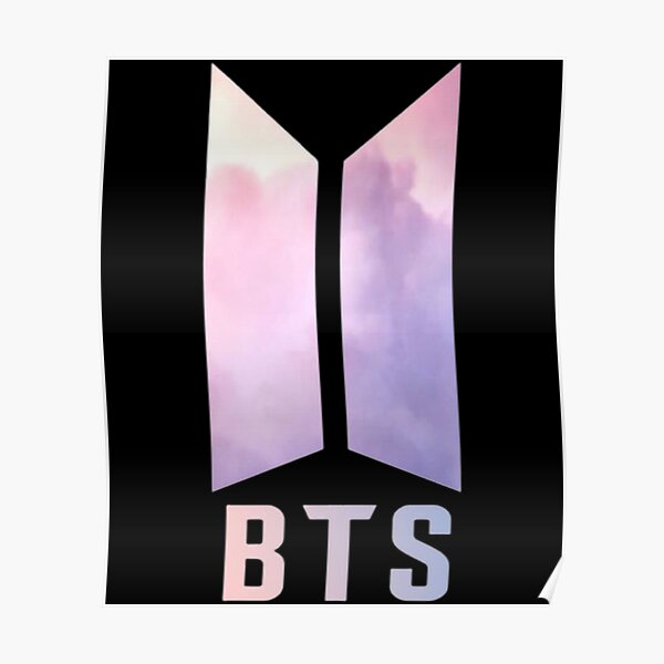 "BTS logo " Poster for Sale by PurePrintTees | Redbubble