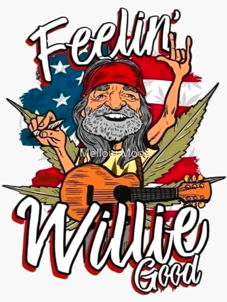"Feelin' Willie good" Sticker for Sale by Moodsshop33 | Redbubble
