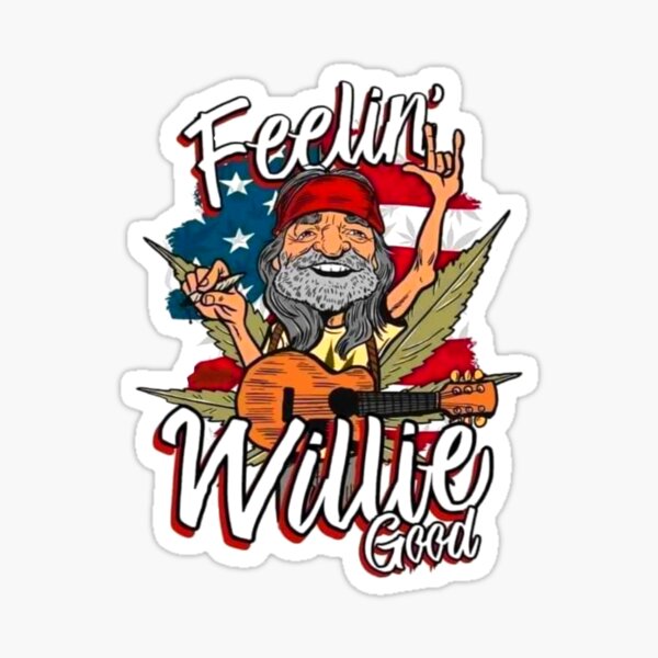 "Feelin' Willie good" Sticker for Sale by Moodsshop33 | Redbubble