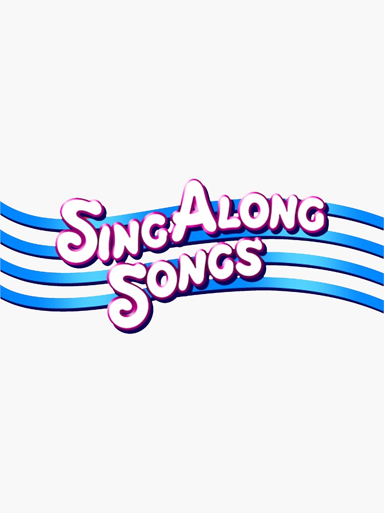 "Sing Along Songs" Sticker for Sale by CorkeryStore- | Redbubble