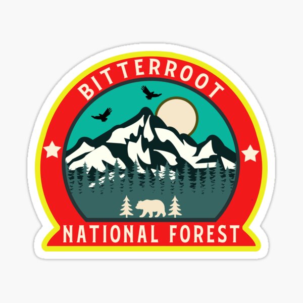 "Bitterroot National Forest" Sticker for Sale by Road-tees | Redbubble