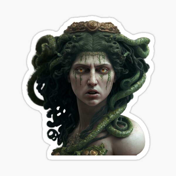 "Medusa" Sticker for Sale by MomokaChan | Redbubble