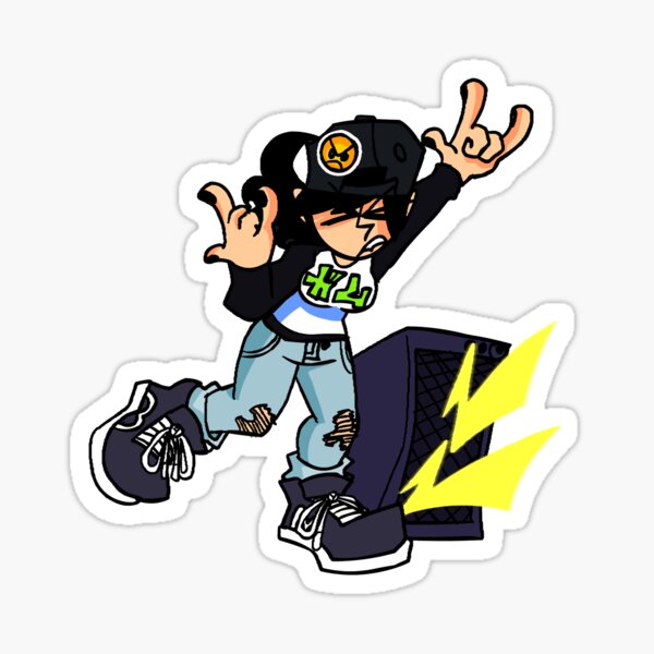 "Cassie Rockin' " Sticker for Sale by Fossydraws | Redbubble