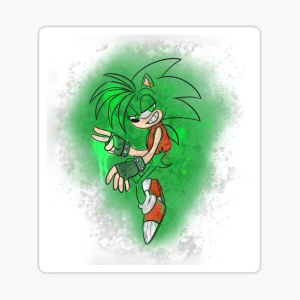 "Manic the hedgehog" Sticker for Sale by SonicHearts | Redbubble
