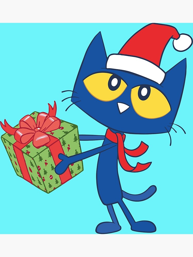 "Pete the cat celebrate christmas" Poster for Sale by Walidovicstore ...