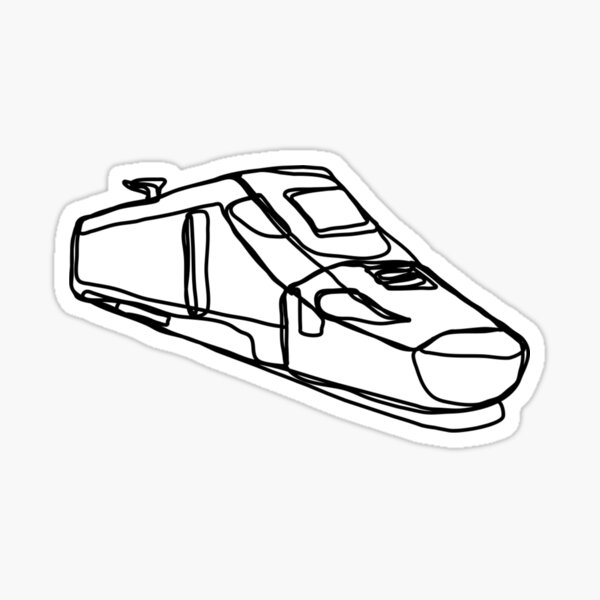 "High speed train Spain railway train driver train station" Sticker for ...