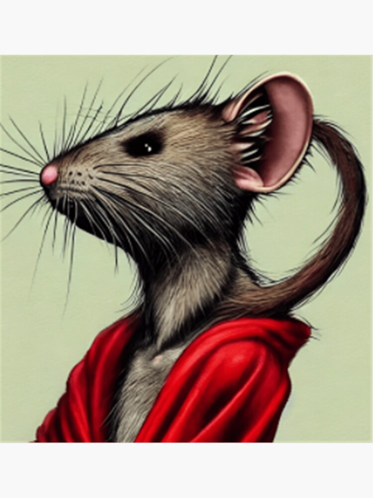 "Rat With Human Face Nature" Sticker for Sale by Madsensteve | Redbubble