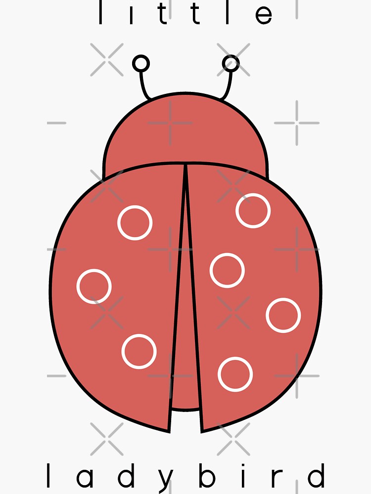 "Little ladybird" Sticker for Sale by Art-Whistle | Redbubble