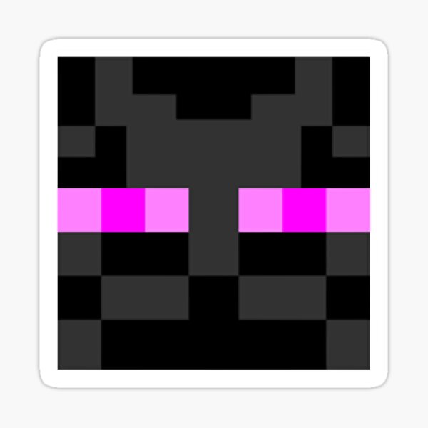 "Minecraft Enderman Head" Sticker for Sale by LoveYouBoutique | Redbubble