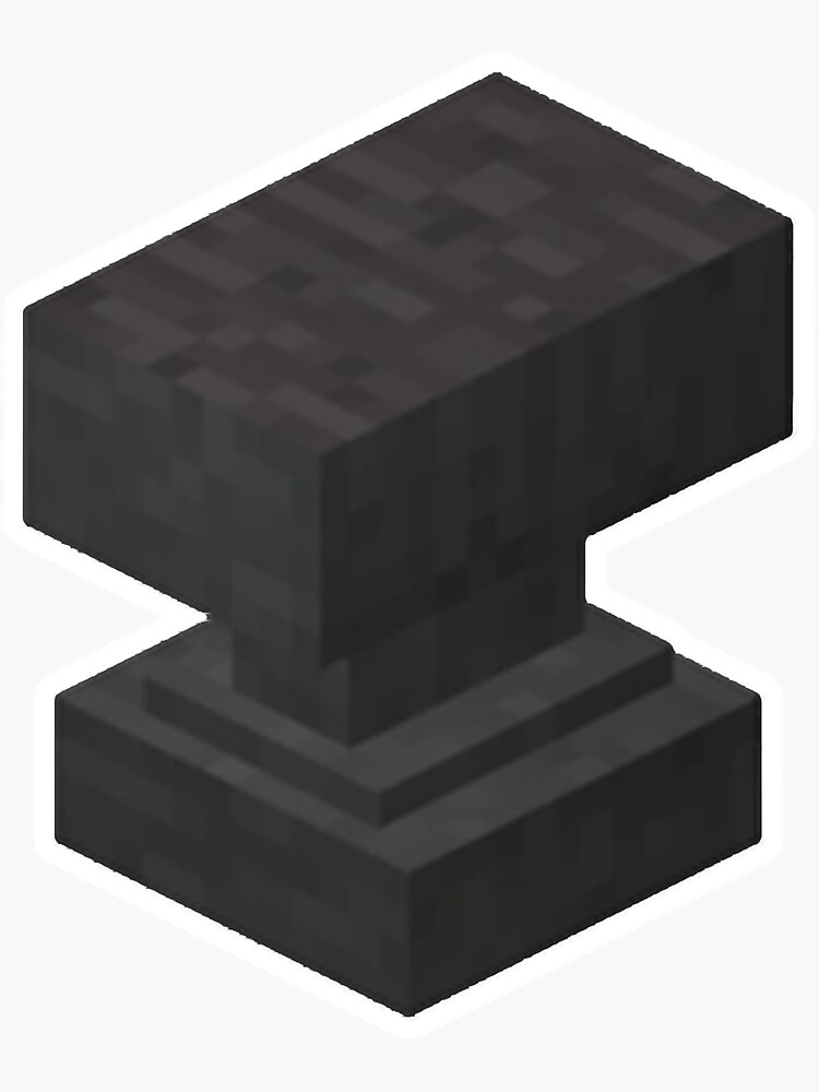 "Minecraft Anvil" Sticker for Sale by SoulchainStudio | Redbubble