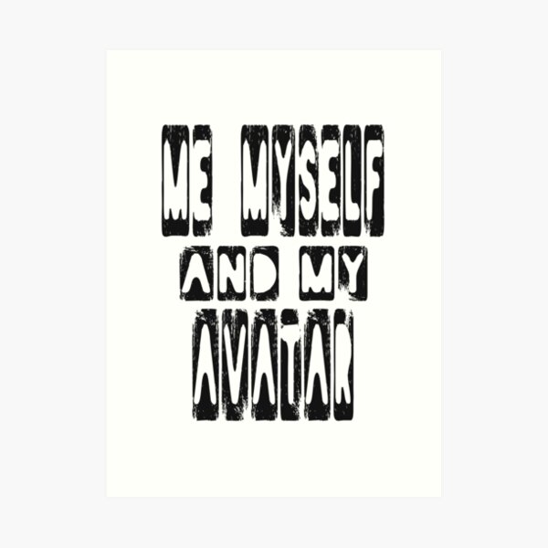 "Avatars Wonderland Metaverse Secret Identity Meme " Art Print for Sale ...