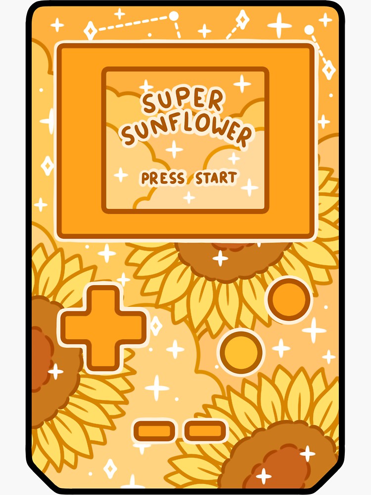 "sunflower game console" Sticker for Sale by Tenti-Q | Redbubble