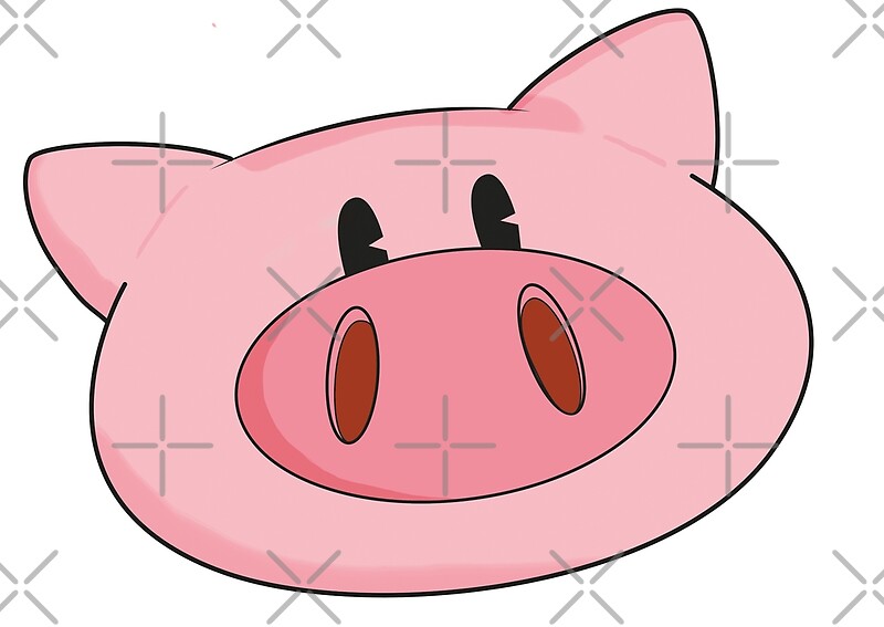 "Tonde Burin pig face" by HayTim | Redbubble