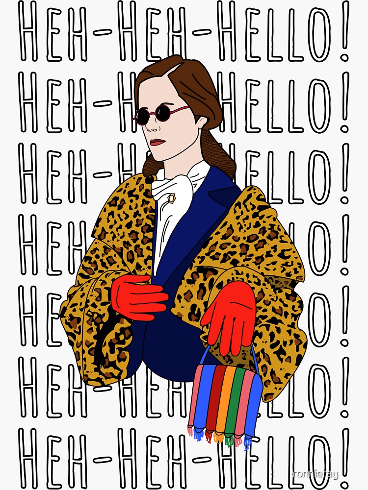 "Party Girl, Heh-Heh-Hello!" Sticker for Sale by ronnieray | Redbubble