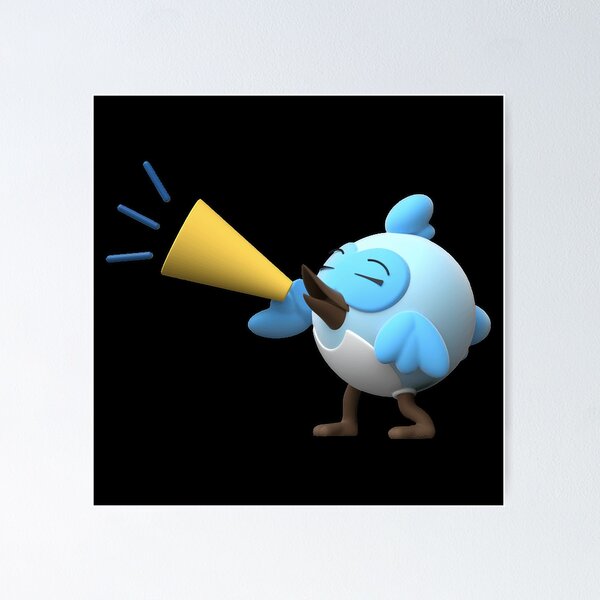 "Flutter Dash Singing Bird" Poster for Sale by tshirtsandme | Redbubble