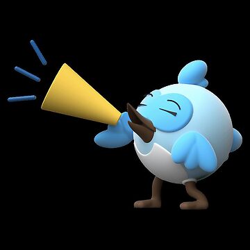 "Flutter Dash Singing Bird" Poster for Sale by tshirtsandme | Redbubble