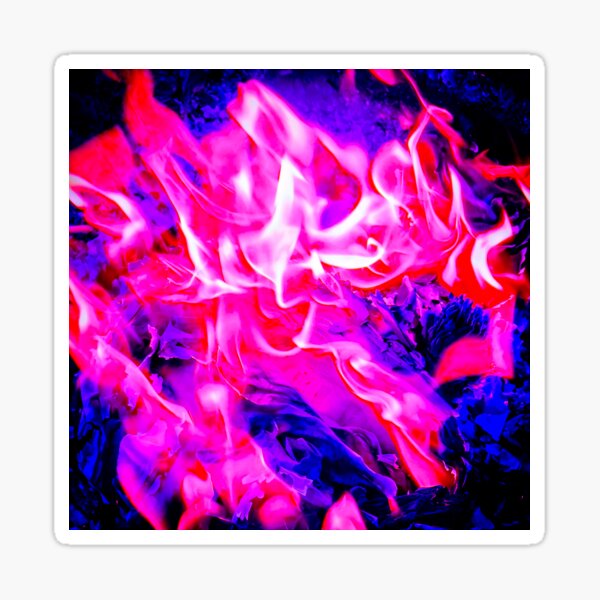 "Pink Flame" Sticker for Sale by RigidFascia | Redbubble