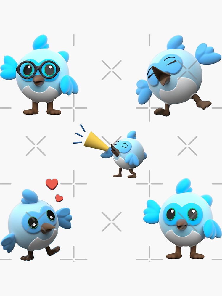 "Flutter Dash Bird Collection" Sticker for Sale by tshirtsandme | Redbubble