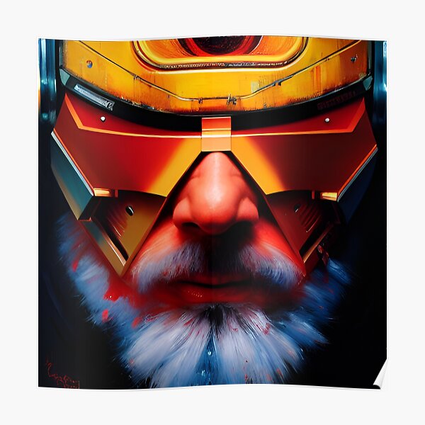 "realistic close up portrait of cyber punk cyborg style deegital art ...