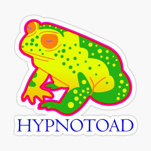 "Glory glory!!! Hypnotoad but colorful" Sticker for Sale by Nuttha49POD ...