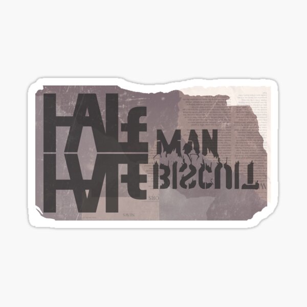 "Half Man Half Biscuit" Sticker for Sale by thornofroses | Redbubble