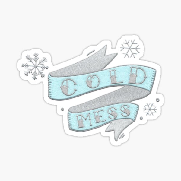 "Cold Mess Embroidered Patch" Sticker for Sale by MaisonDeNo | Redbubble