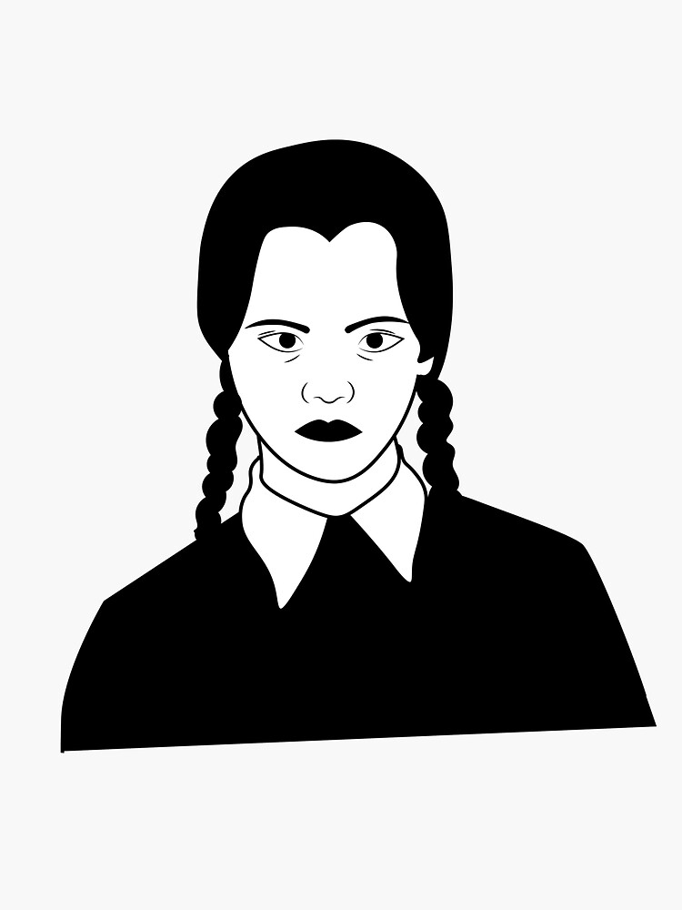 "wednesday addams,Addams Family" Sticker for Sale by azee7391 | Redbubble