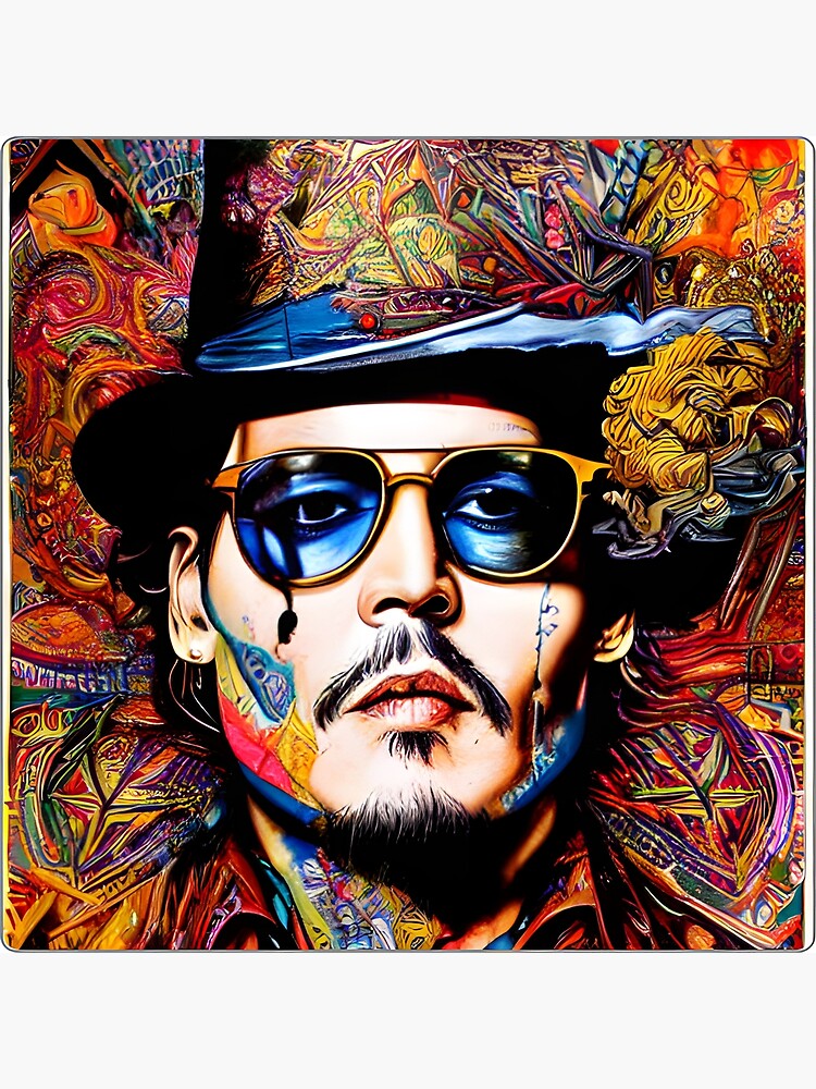 "Johnny Depp, Fear & Loathing, AI Generated Art" Poster for Sale by ...