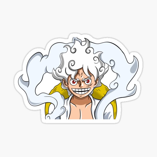 "One Piece: Luffy Gear 5" Sticker for Sale by OneOfDPieces | Redbubble