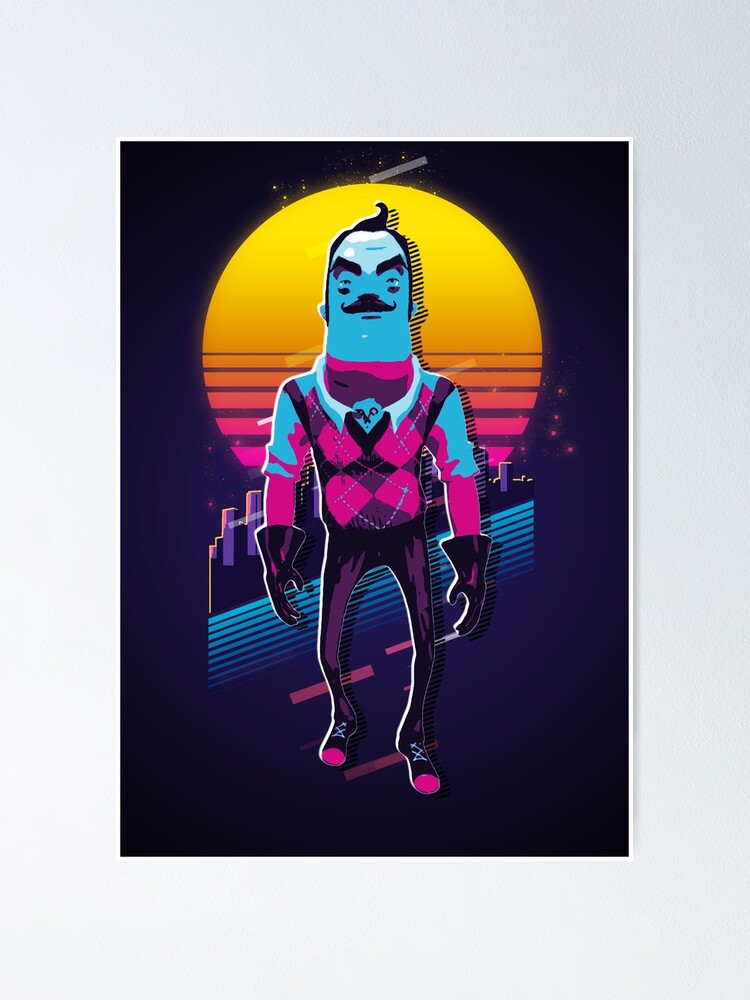 "Hello Neighbor 2 - Theodore *80s retro*" Poster for Sale by MyRetroArt ...