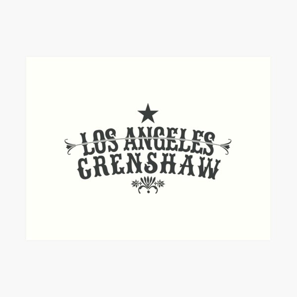 "Los Angeles Crenshaw classic - Crenshaw LA - LA Crenshaw logo" Art ...