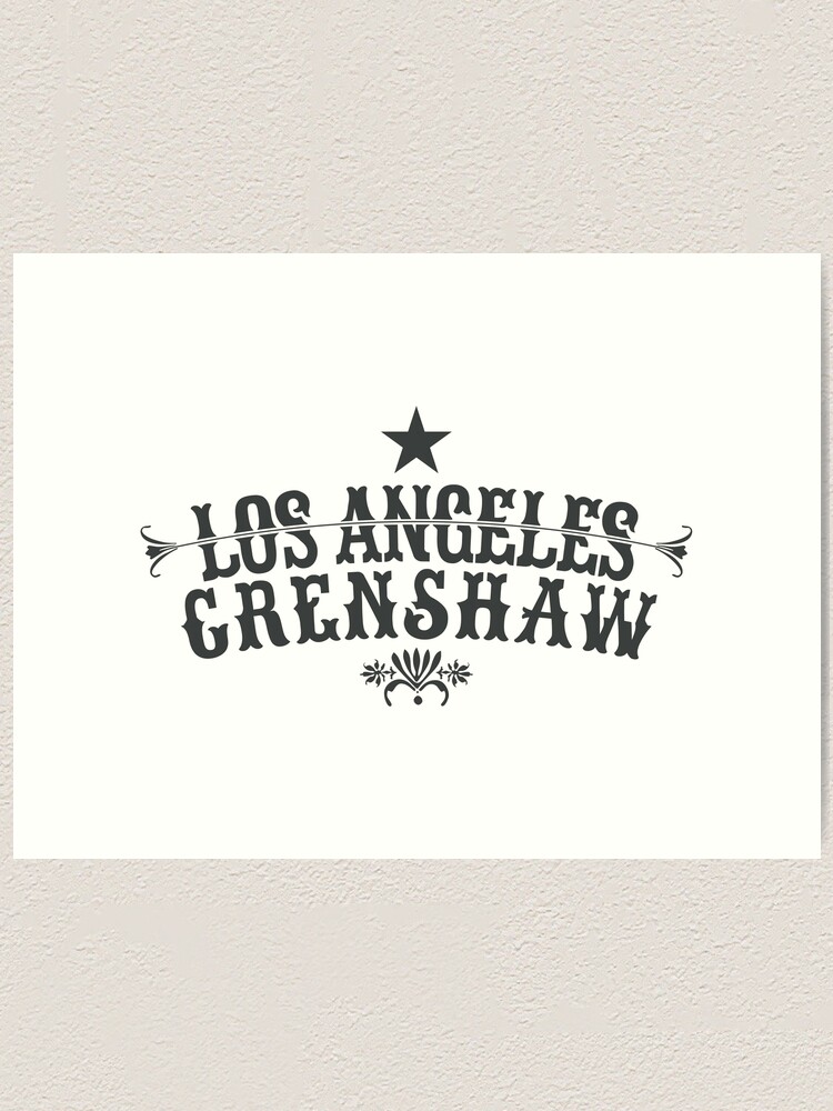 "Los Angeles Crenshaw classic - Crenshaw LA - LA Crenshaw logo" Art ...