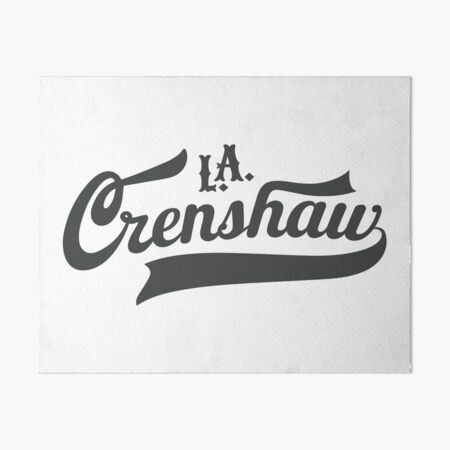 "Los Angeles Crenshaw - LA Crenshaw - LA Crenshaw logo" Art Board Print ...
