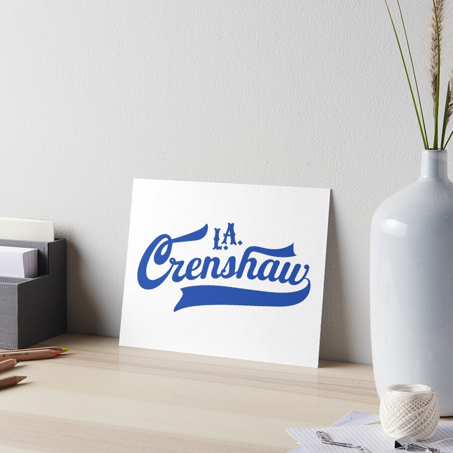 "Los Angeles Crenshaw - LA Crenshaw - LA Crenshaw logo" Art Board Print ...