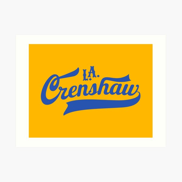 "Los Angeles Crenshaw - LA Crenshaw - LA Crenshaw logo" Art Print for ...