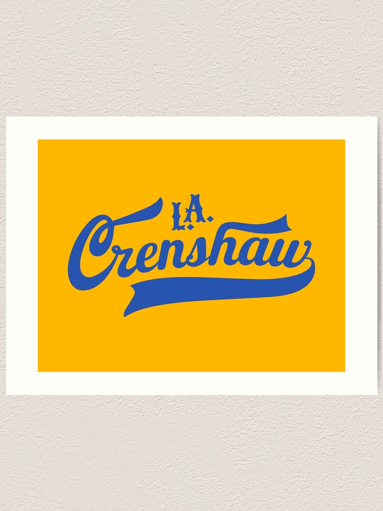 "Los Angeles Crenshaw - LA Crenshaw - LA Crenshaw logo" Art Print for ...