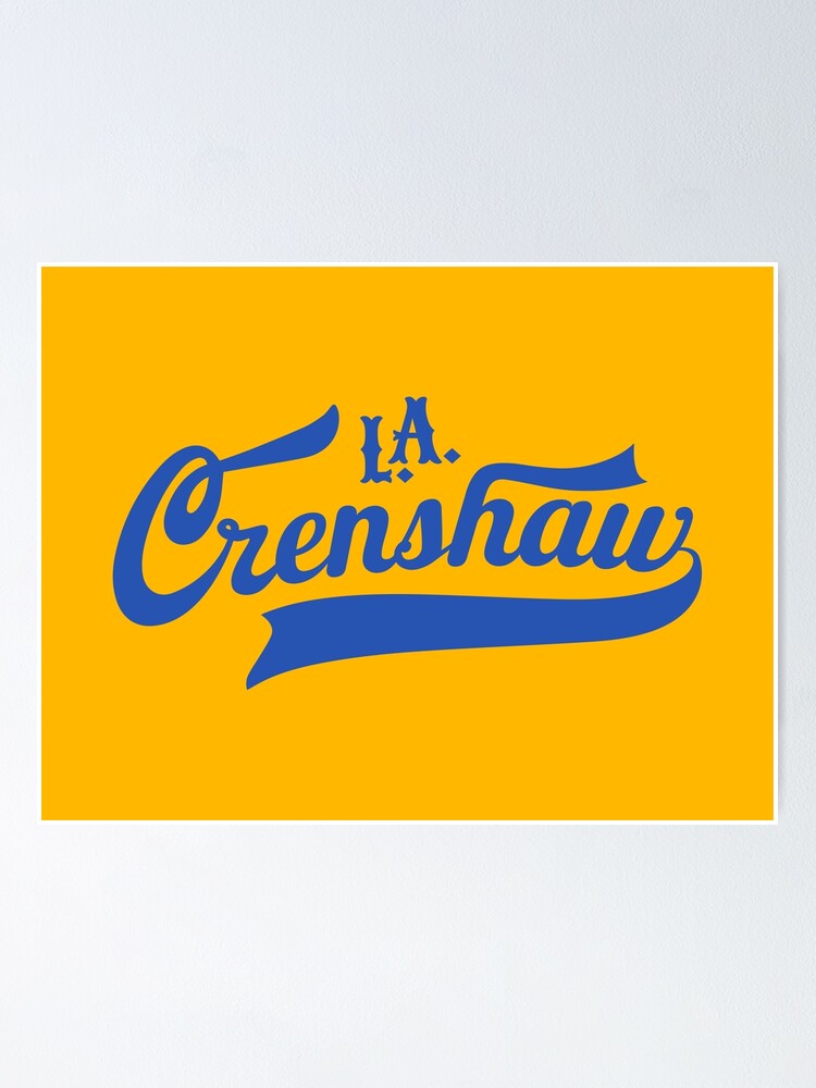 "Los Angeles Crenshaw - LA Crenshaw - LA Crenshaw logo" Poster for Sale ...