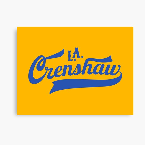 "Los Angeles Crenshaw - LA Crenshaw - LA Crenshaw logo" Canvas Print ...