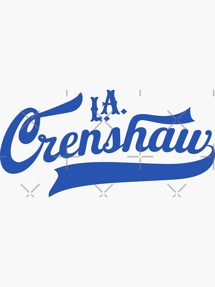 "Los Angeles Crenshaw - LA Crenshaw - LA Crenshaw logo" Sticker for ...